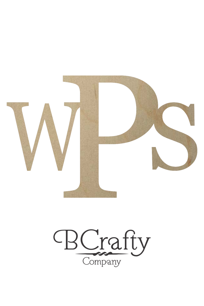 Wooden Initial Monogran | Wood Initial Monograms | BCrafty Company