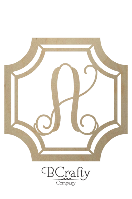 Gem Stone Monogram Wooden Letters | Wooden Monogram | BCrafty