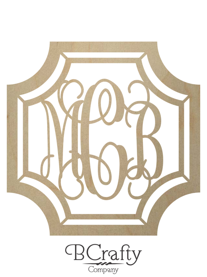 Wooden Circle Monogram – BCrafty Company