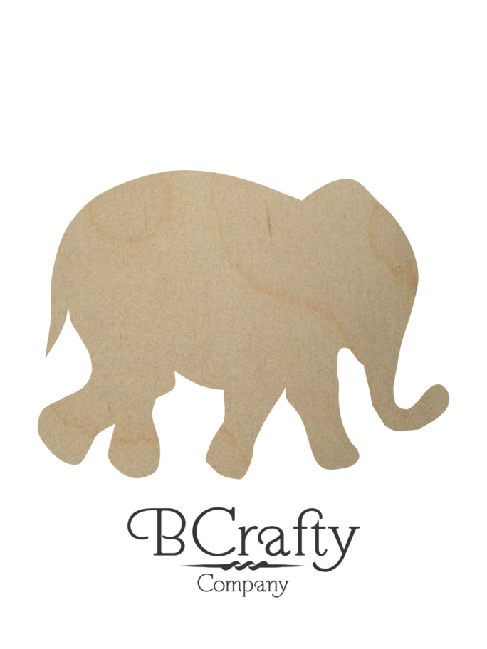 Wooden Elephant Shape by BCrafty Company