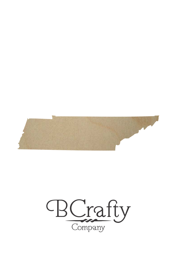 Wooden Tennessee State Shape | Wood Tennessee State Cutout