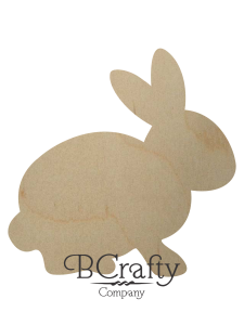 Unfinished Wooden Bunny Cutout | Unfinished Wood Bunny Cut Out