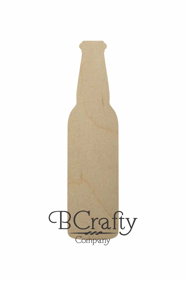 Wooden Beer Bottle Cutout by BCrafty Company