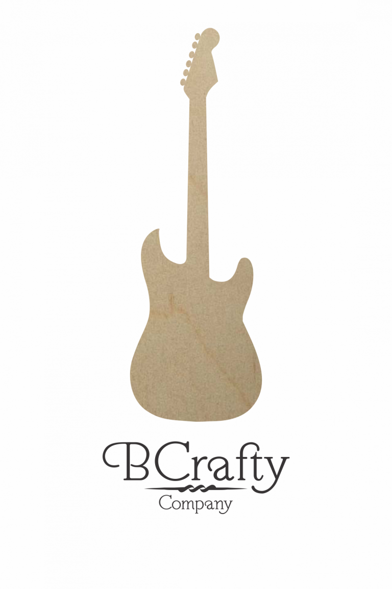 Wooden Guitar Cutout | Wooden Guitar Craft Shape