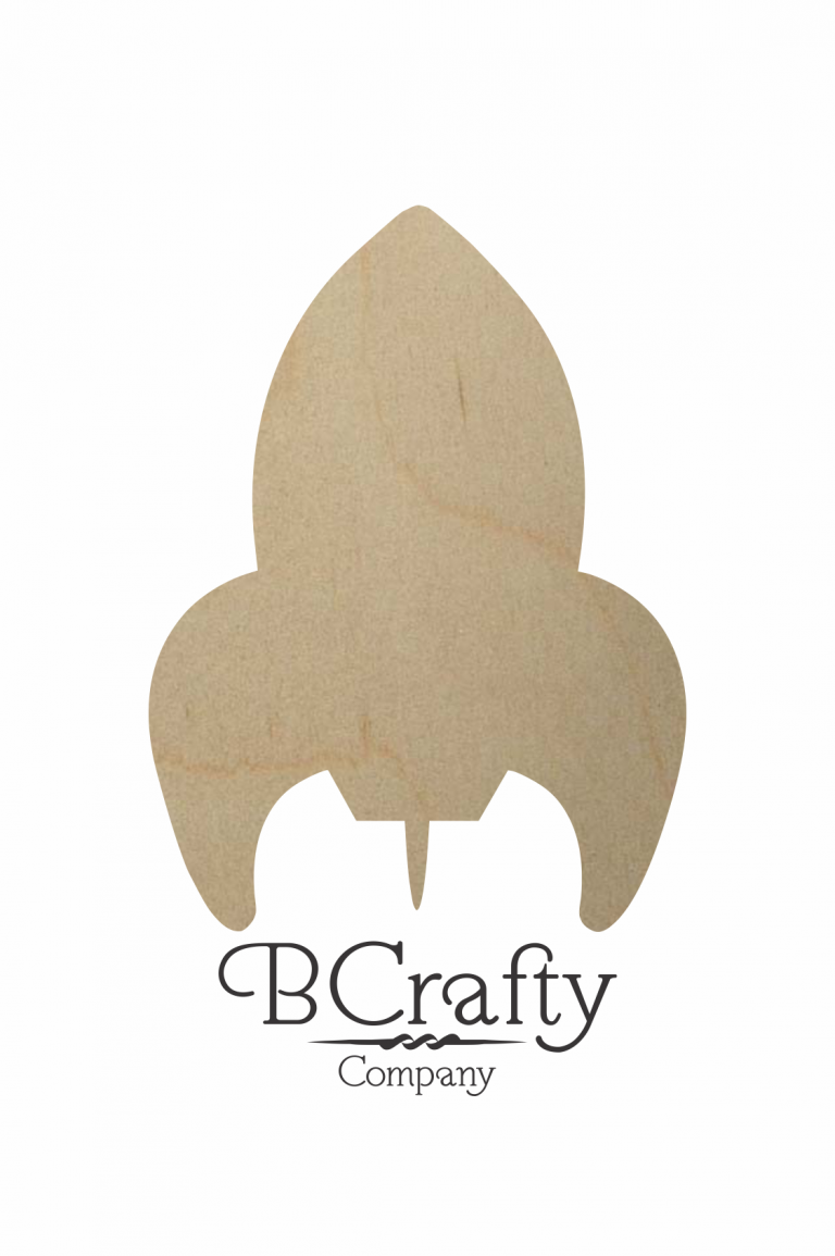 Wooden Space Ship Cutout | Wooden Rocket Cutout