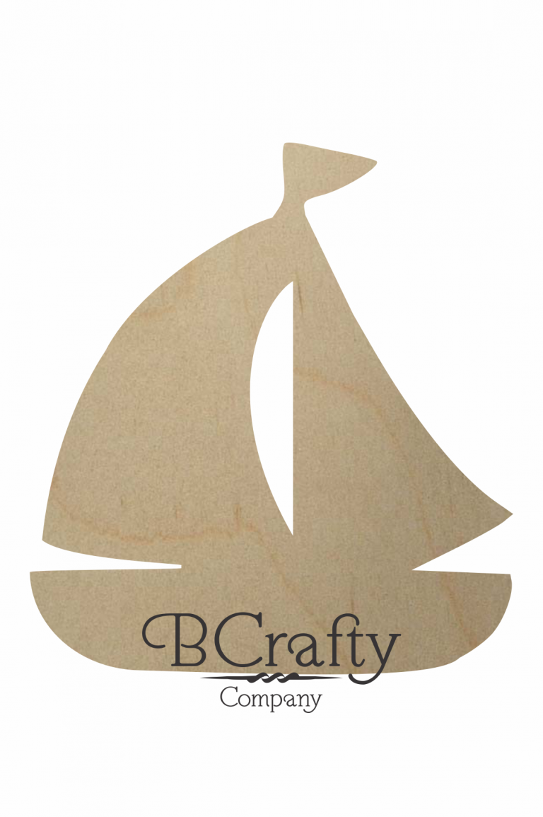 Wooden Sailboat Cutout | Wooden Sail Boat Craft Shape