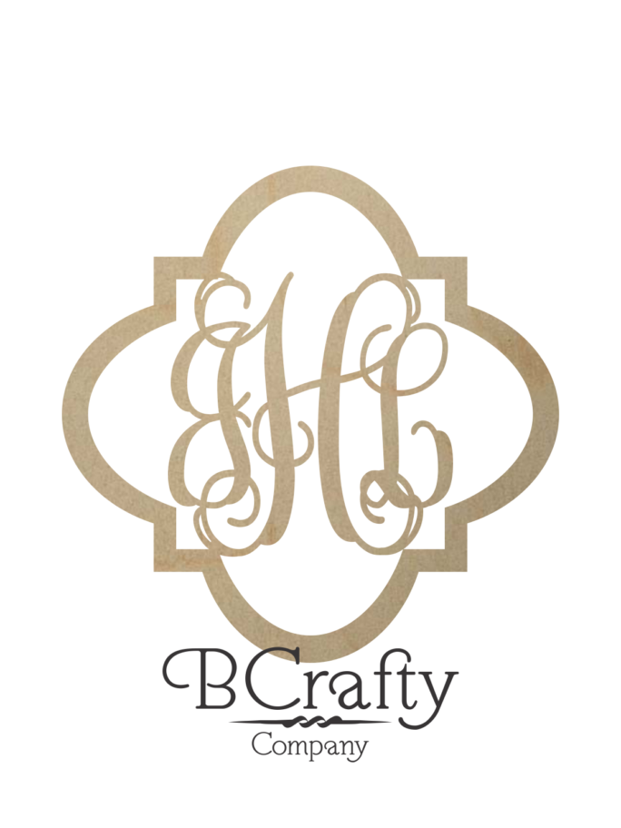 Wooden Circle Monogram – BCrafty Company